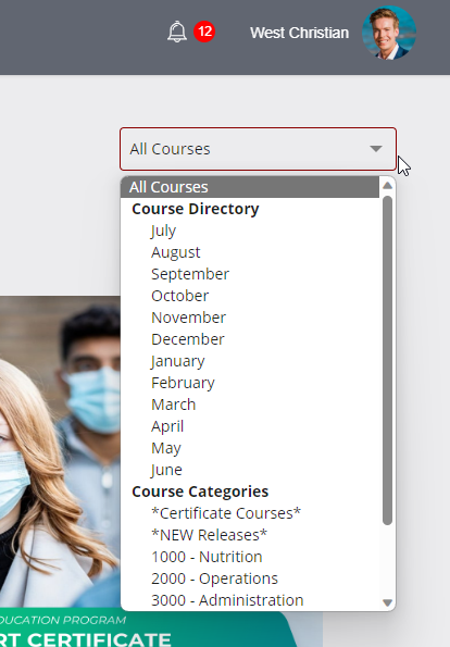 [UPDATED] The All Courses Page – School Food Handler