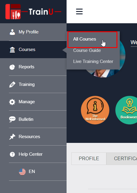 [UPDATED] The All Courses Page – School Food Handler