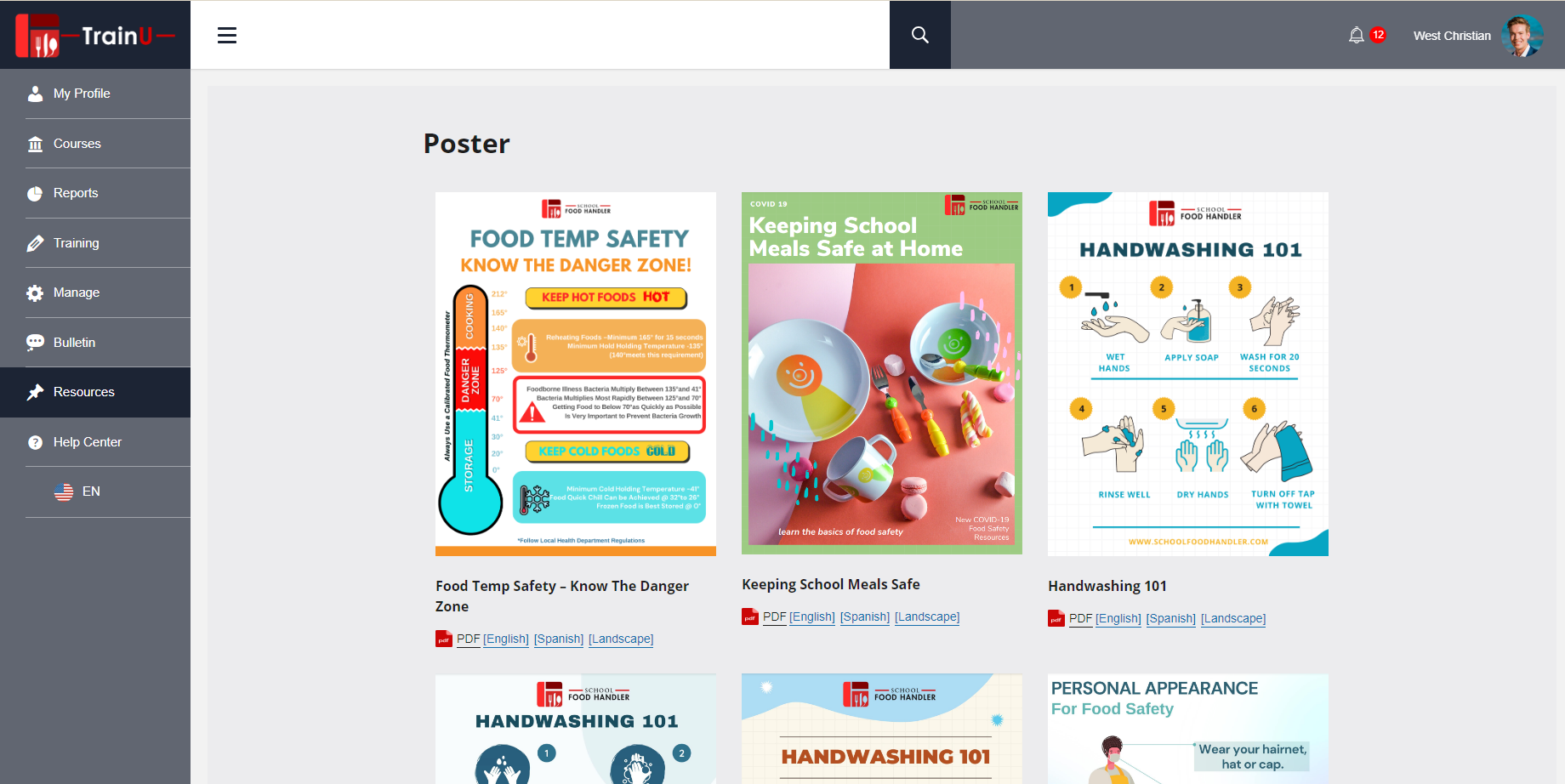 Accessing Your Exclusive Resources – School Food Handler